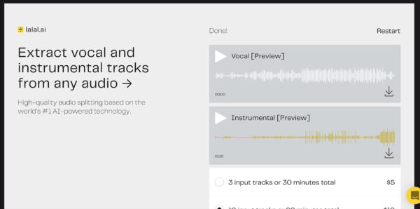 Meet lalal.ai - The A.I-Powered Vocal / Instrumental Track Splitter ...